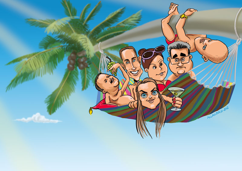 Team karikatur - Karikaturtegner Allan Buch