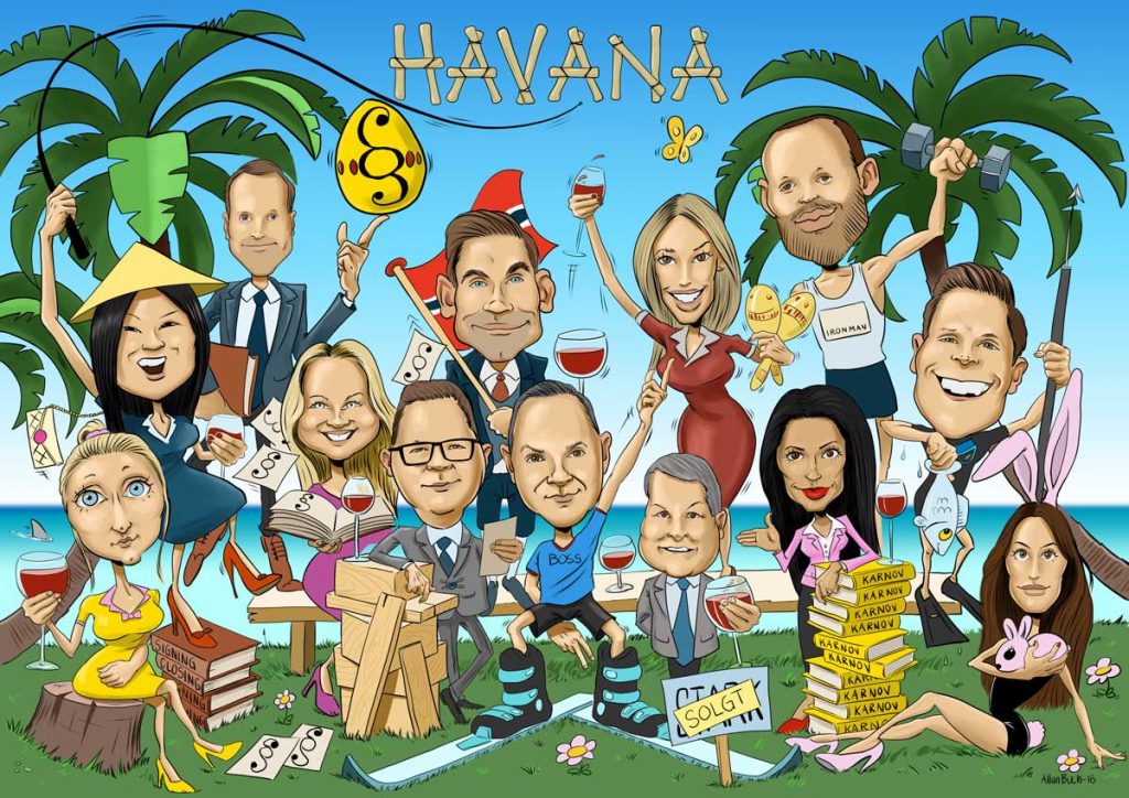 Team karikatur - Karikaturtegner Allan Buch