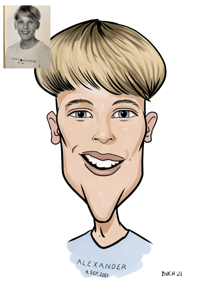 Bestillings karikatur - Karikaturtegner Allan Buch